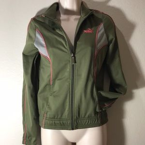 Puma | Jackets & Coats | Puma Green Zip Up Sport Jacket | Poshmark